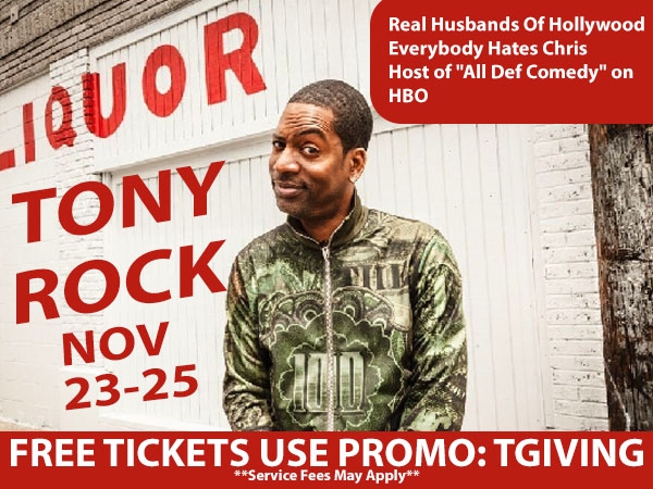 Free Tickets To See Comedian Tony Rock (Palm Beach Improv- West Palm ...