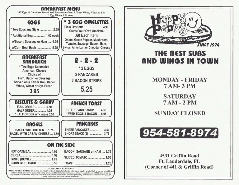 Happy Pappy’s Sub Shop (Davie) | Jeff Eats