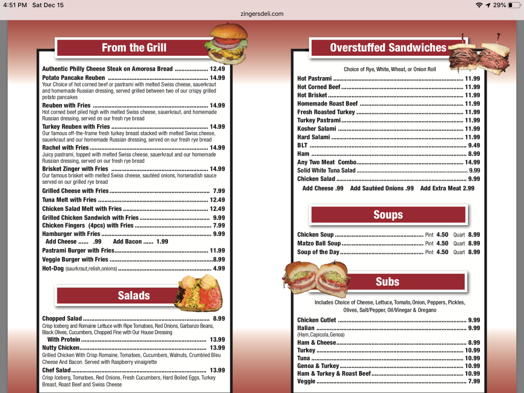 Zinger’s Deli (Boca Raton) | Jeff Eats