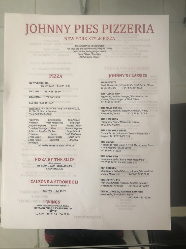 Johnny Pies Pizzeria (Coconut Creek) | Jeff Eats