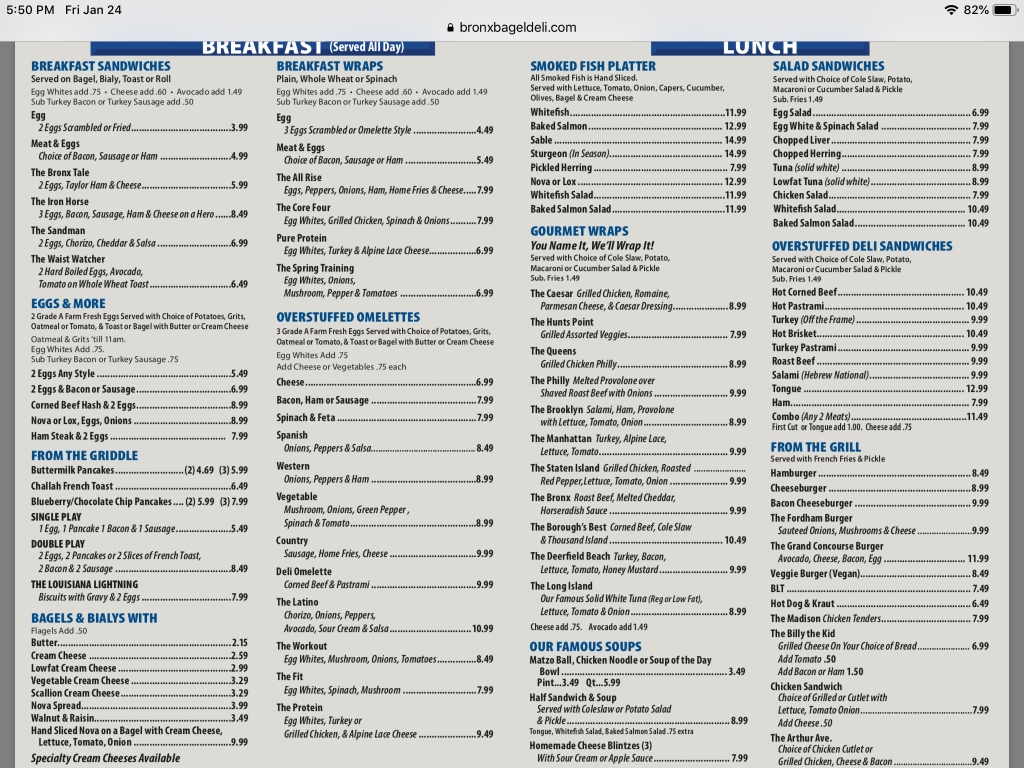 Bronx Bagel & Deli (Deerfield Beach) | Jeff Eats