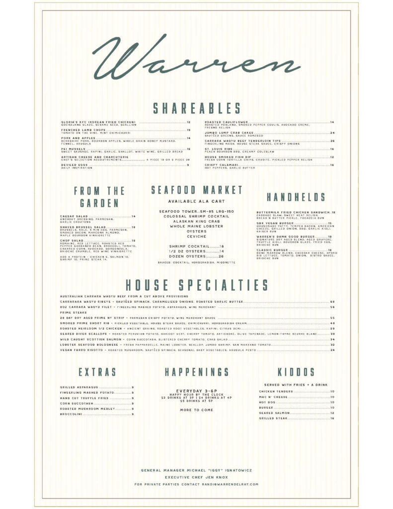 Warren – American/Whiskey/Kitchen (Delray Beach) | Jeff Eats