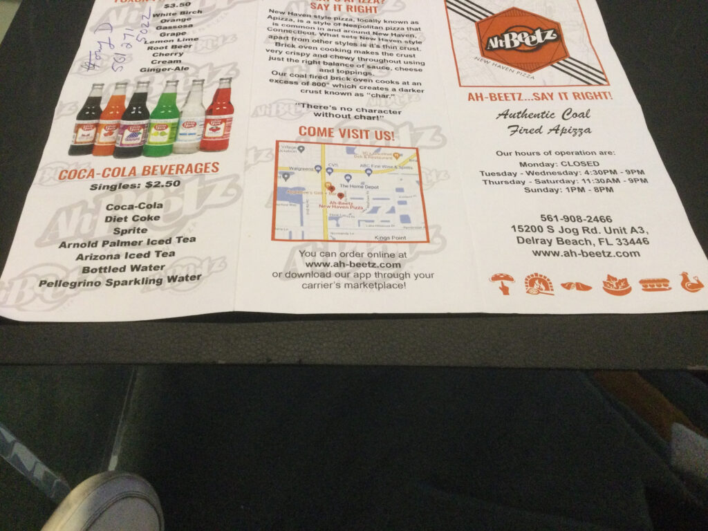 Ah-Beetz New Haven Pizza (Delray Beach) | Jeff Eats