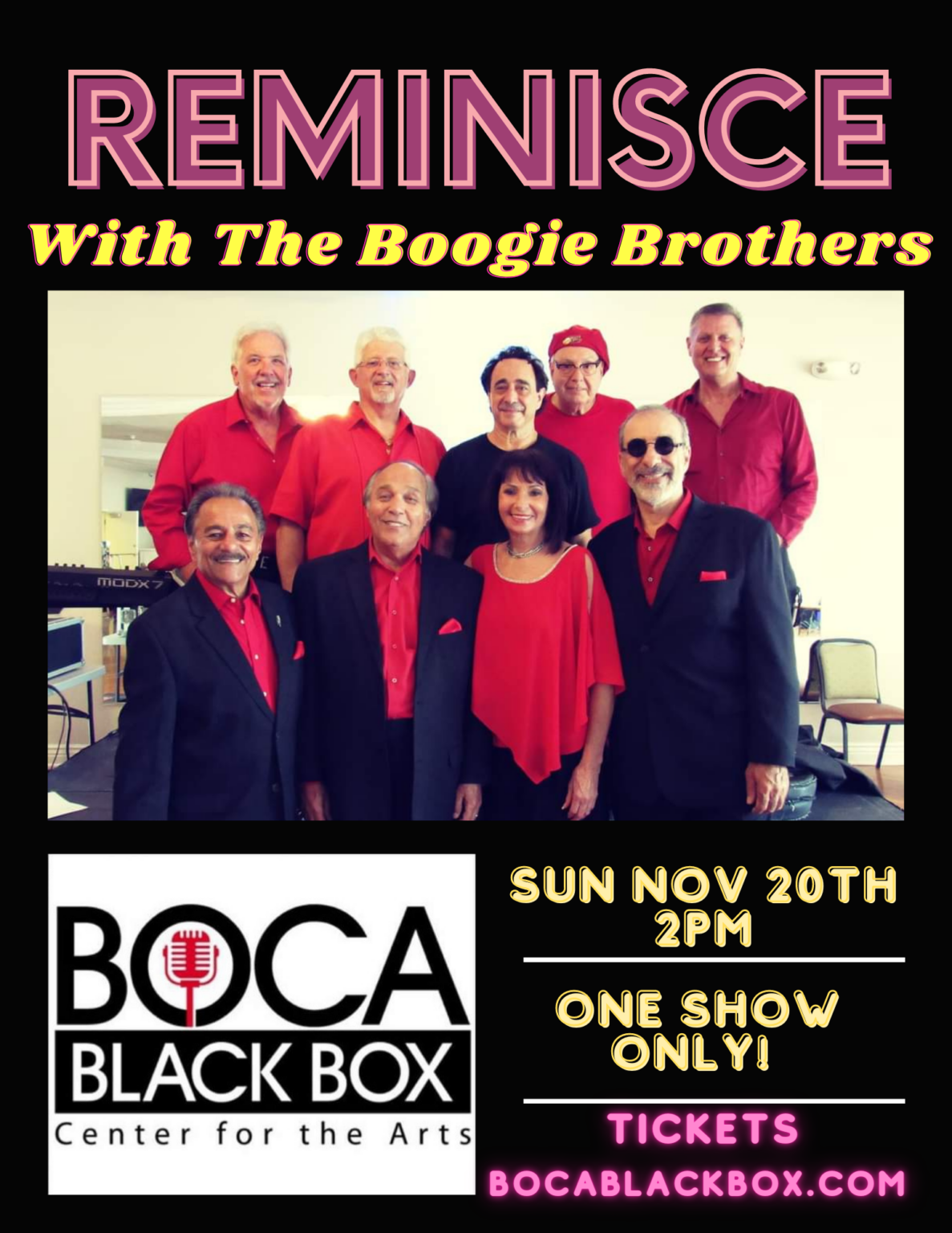 REMINISCE with THE BOOGIE BROTHERS- Sunday, November 20th, 2022 (Boca ...