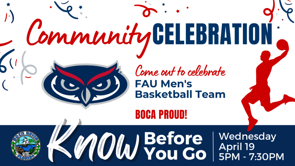 COMMUNITY CELEBRATION FOR FAU MEN’S BASKETBALL TEAM/ Wednesday Apri ...
