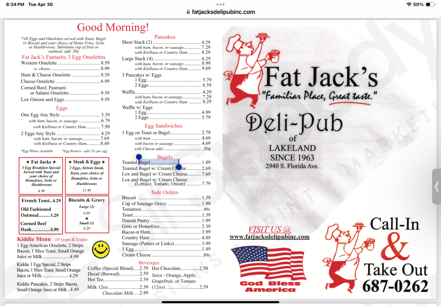 Fat Jack’s Deli & Pub (Lakeland) | Jeff Eats